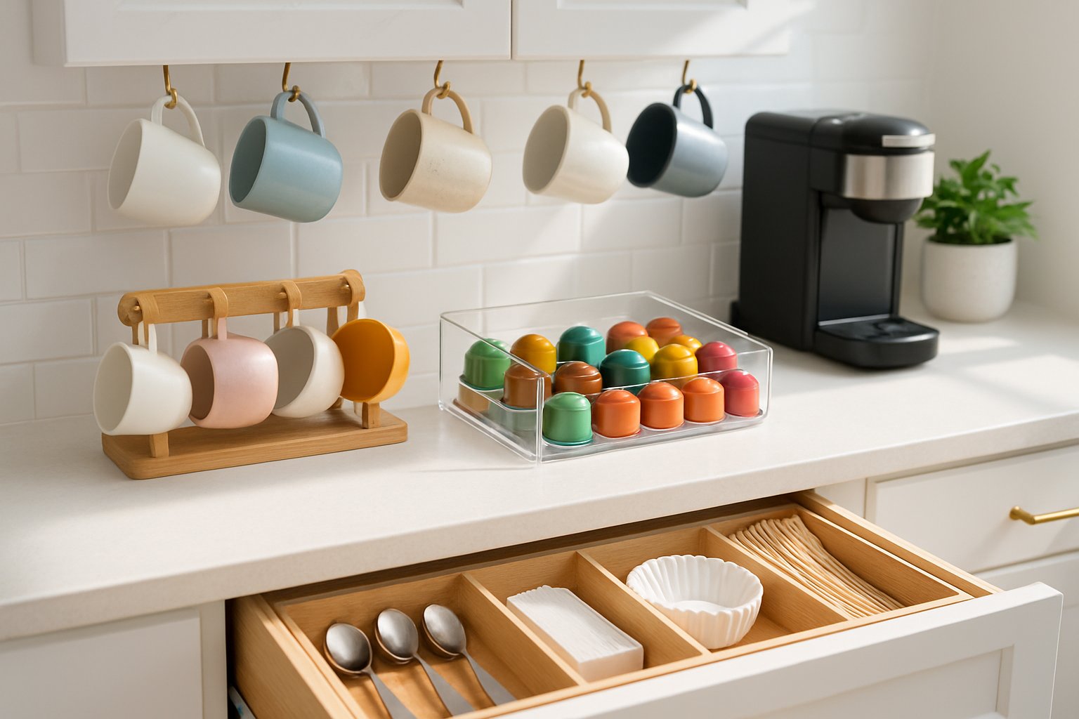 How to Create a Coffee Station: Mugs, Pods, and Drawer Inserts ...