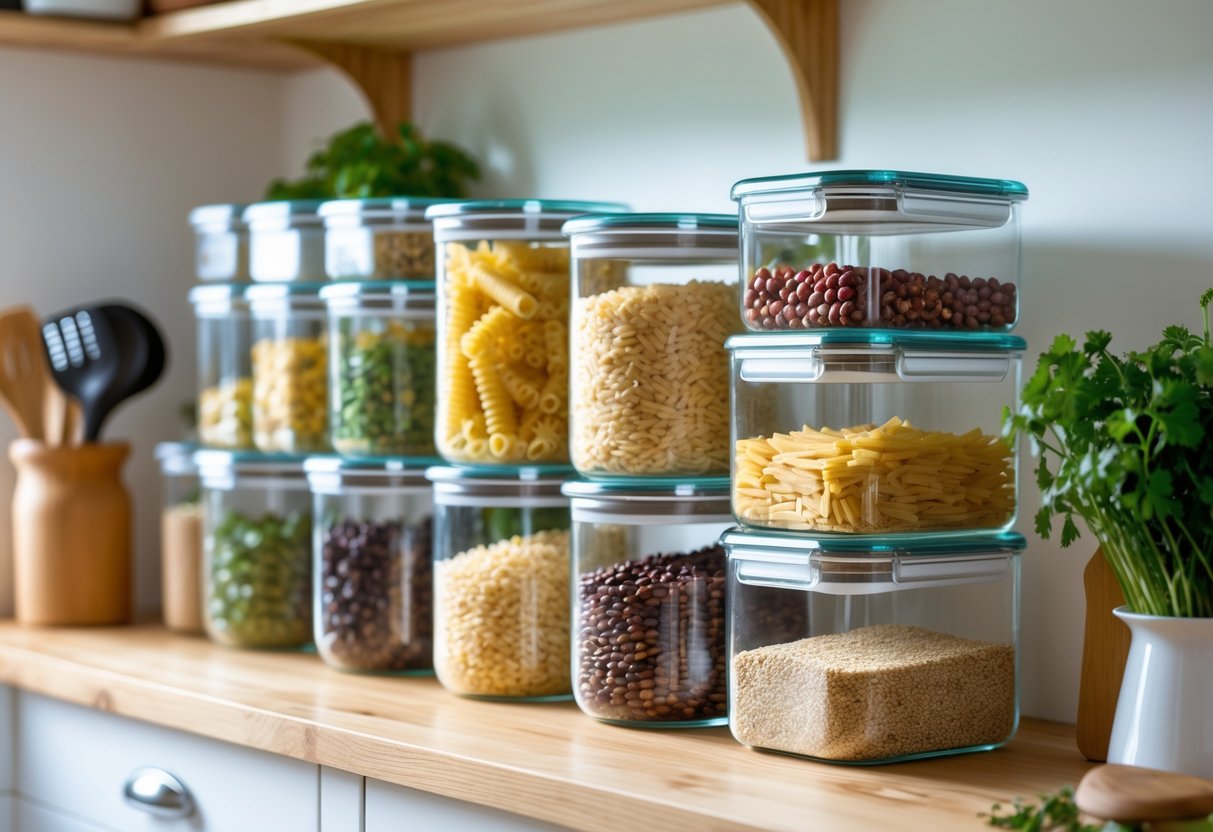 Stackable Glass Storage Jars: Pantry Organization Made Simple – Giraffy Co.